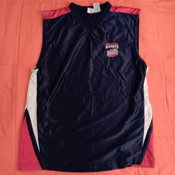 Shirts | Vintage Houston Rocket Jersey Mens Xl Blue | Poshmark